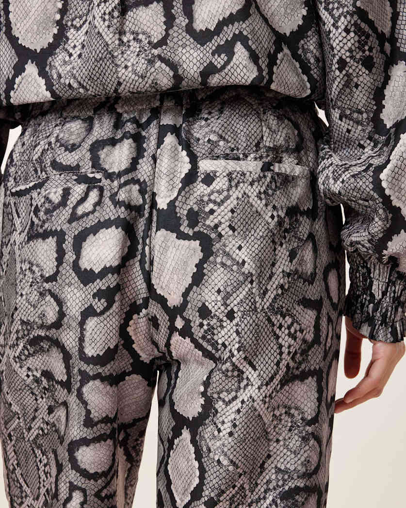 Charli Wide Leg Snake Print Trousers FLOW ECRU WHITE | ALLSAINTS